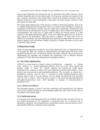 Performance Evaluation of Different Network Topologies Based On Ant Colony Optimization | PDF