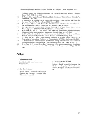 A self-managing fault management mechanism for wireless sensor networks | PDF | Internet of ...