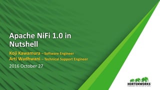 Apache NiFi 1.0 in Nutshell | PPTX
