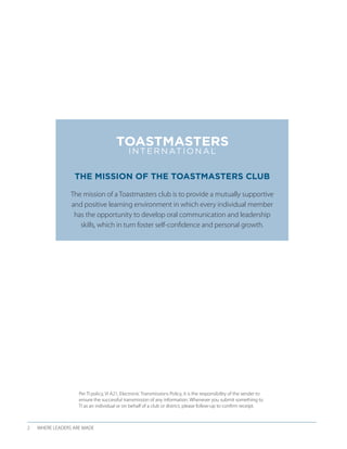 Distinguished Club Program & Club Success Plan | PDF