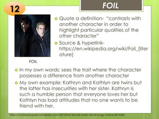 Types of Character in Literature | PPTX