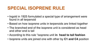 Terpenoids: types, biosynthesis and functions. | PPTX