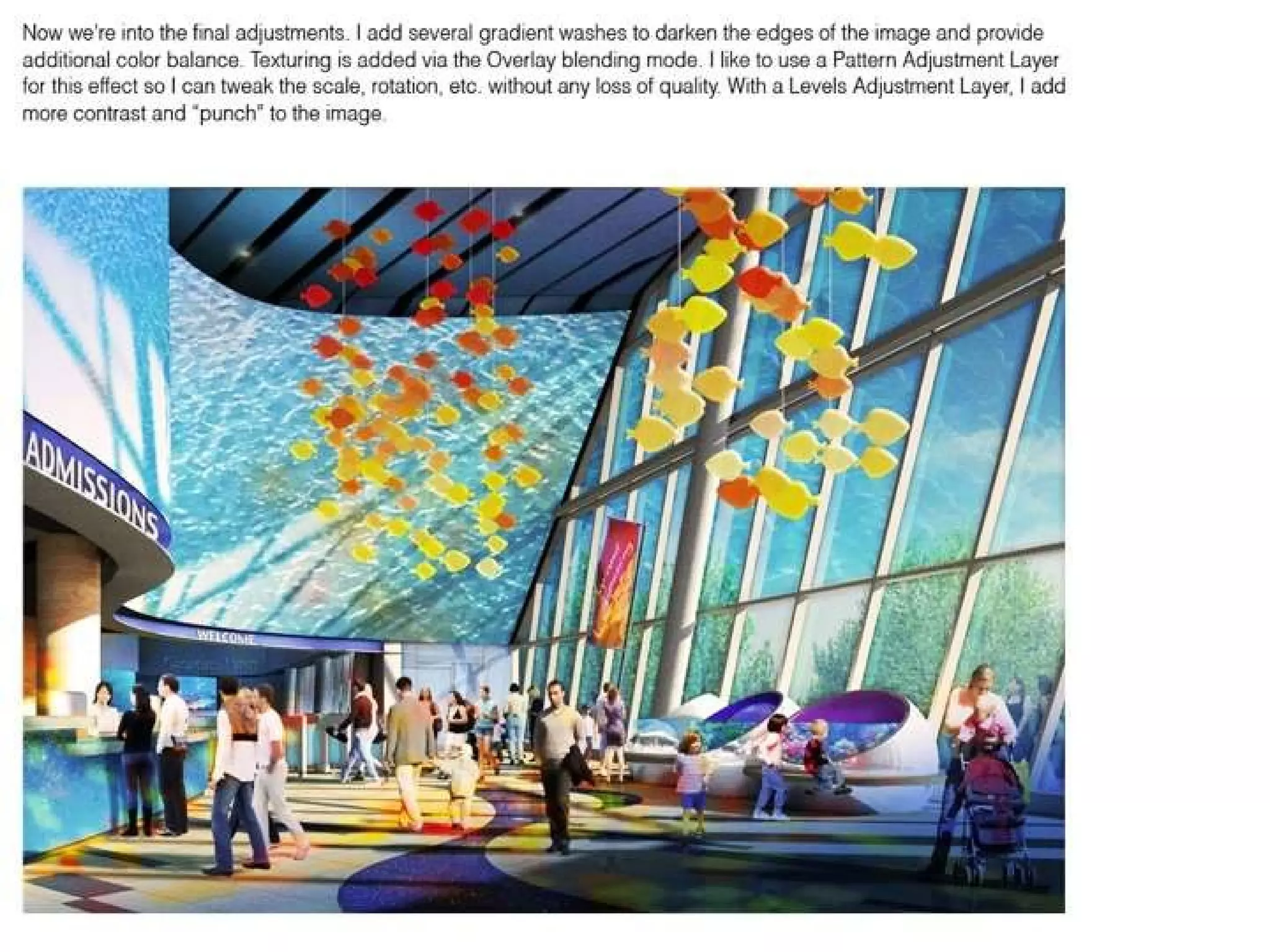 Making of: Aquarium of Canada architectural illustration | PPT