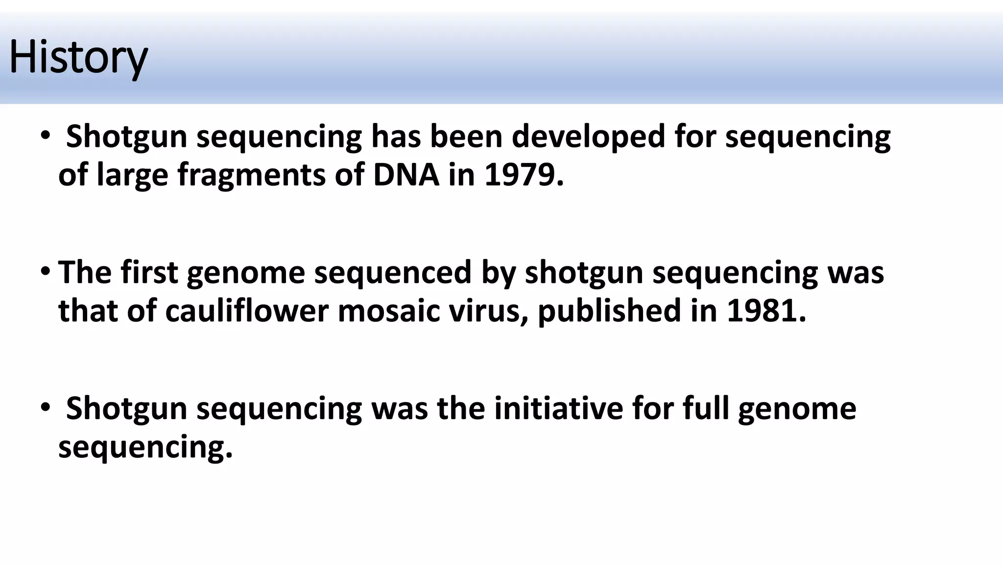 shotgun sequncing | PPTX