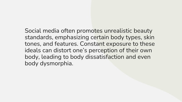 The impact of social media on body image | PPTX