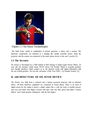 Six Sense Technology | DOCX