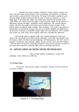 Six Sense Technology | DOCX