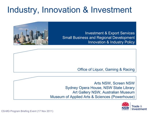03. Dept Overview: Industry Innovation & Investment | PPT | Business ...