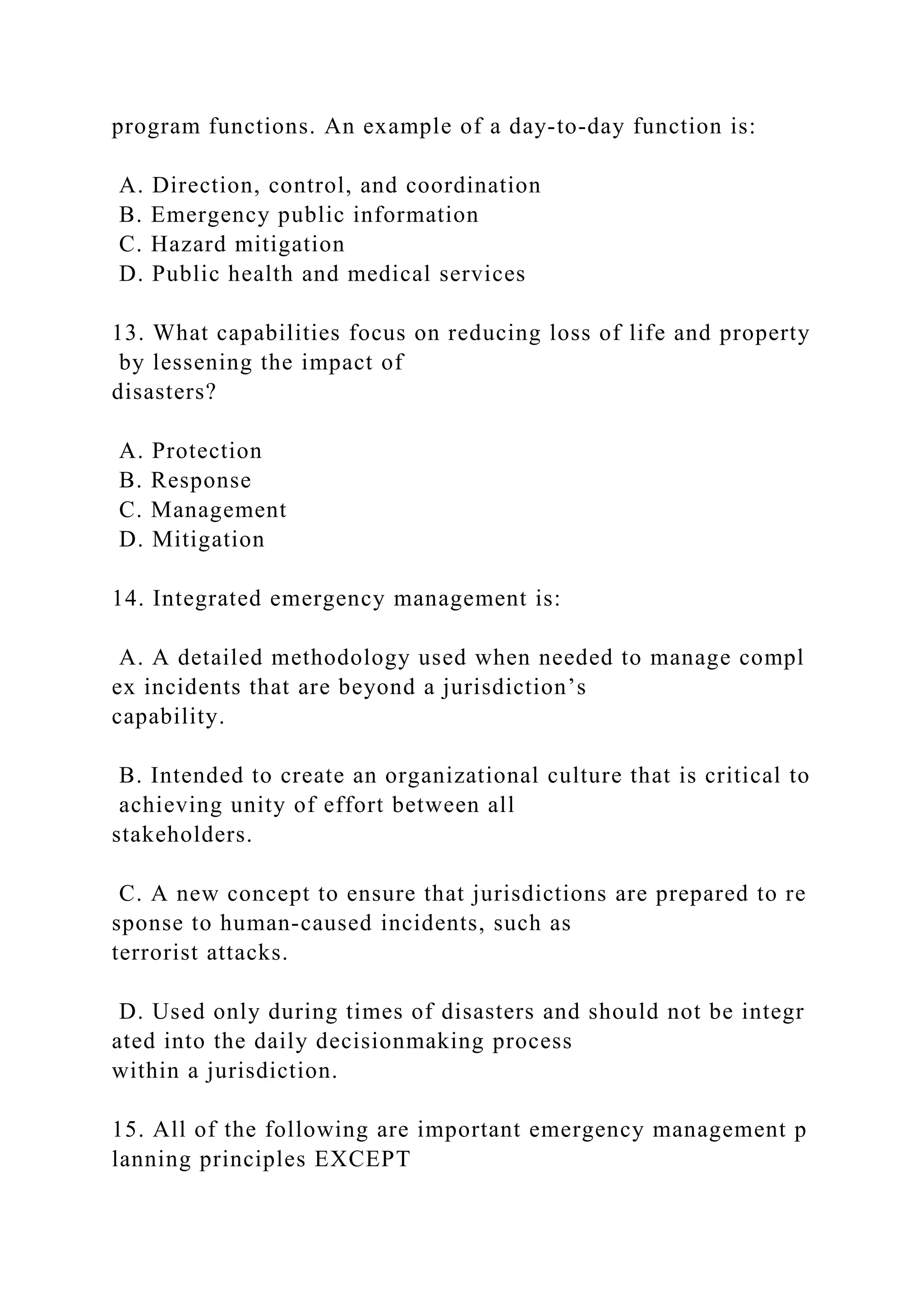 11112016 IS­230.d ­ Fundamentals of Emergency Management F.docx