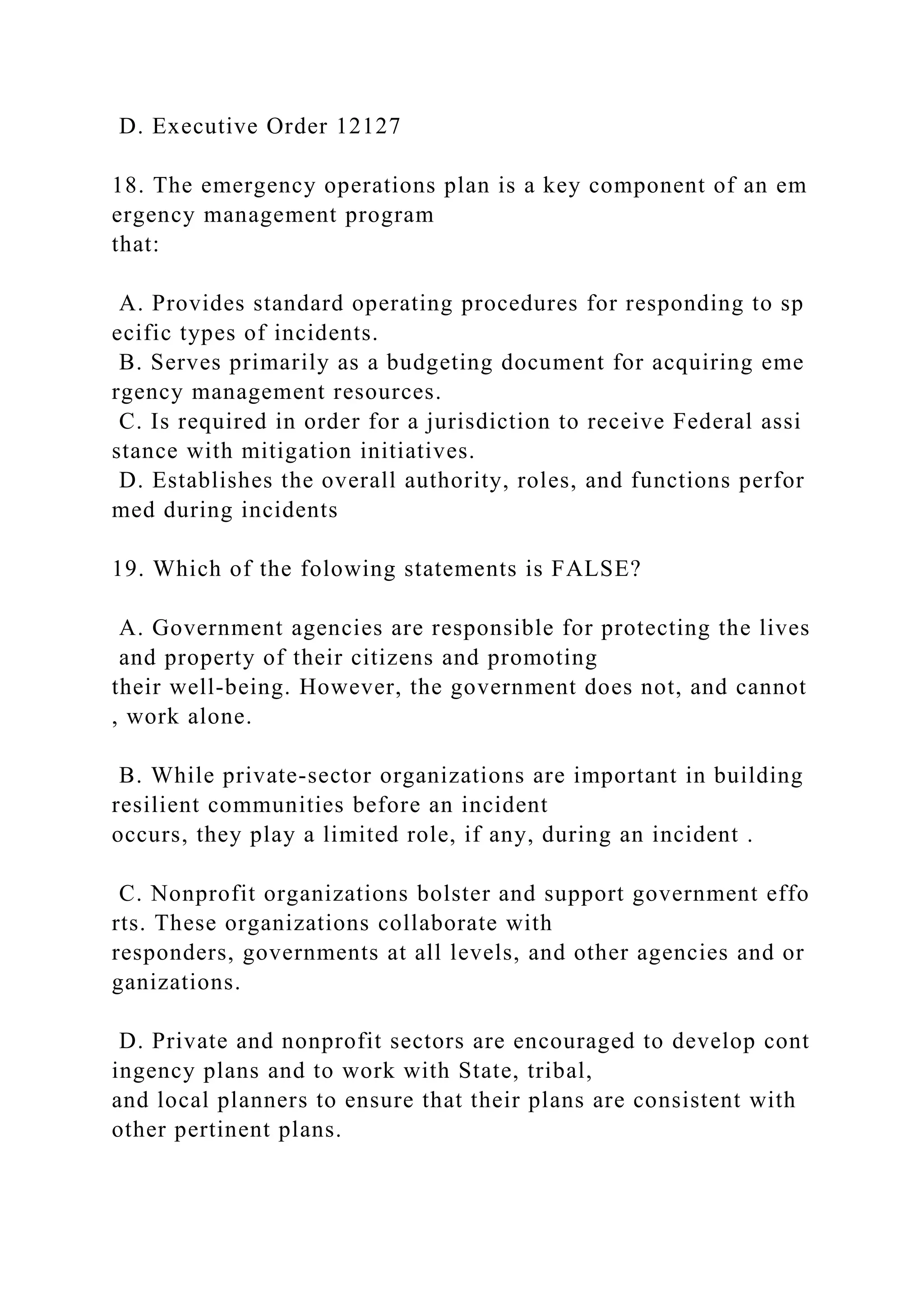 11112016 IS­230.d ­ Fundamentals of Emergency Management F.docx