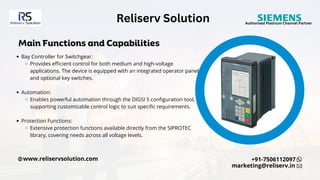 Siemens Siprotec 5 6MD86: The Ultimate Solution for Bay Control and Automation | PPT