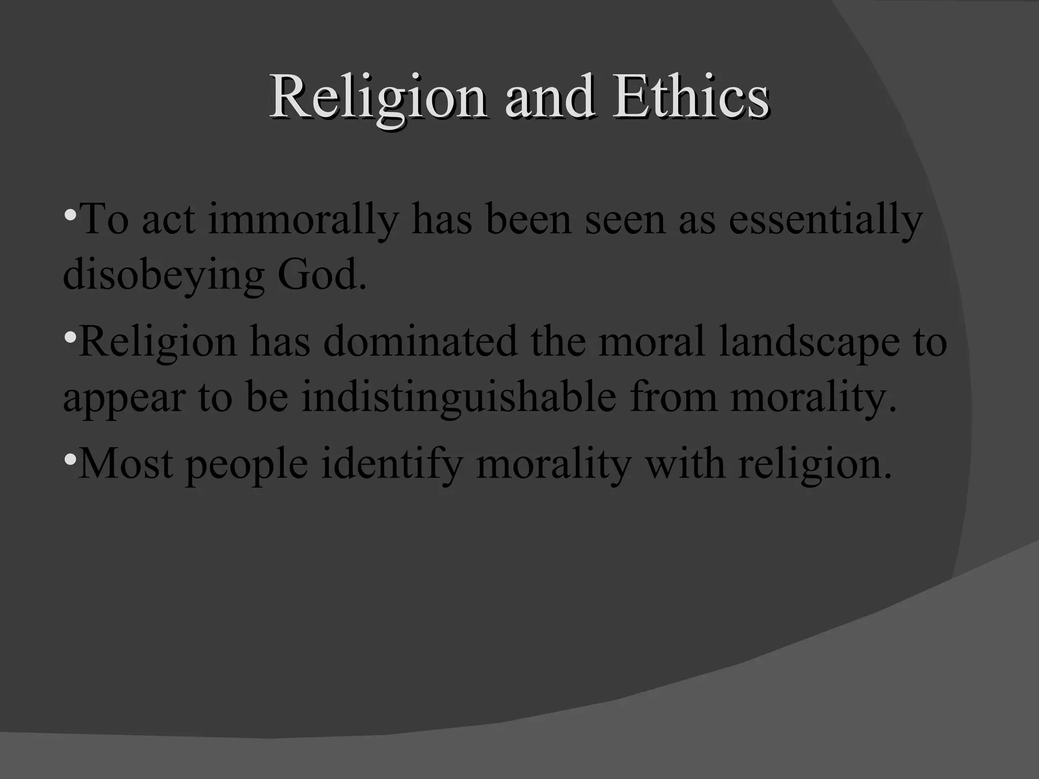 Religion and Ethics | PPT