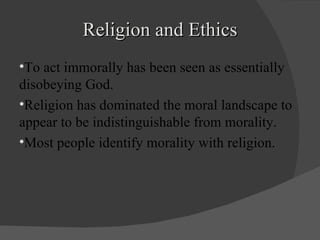 Religion and Ethics | PPT