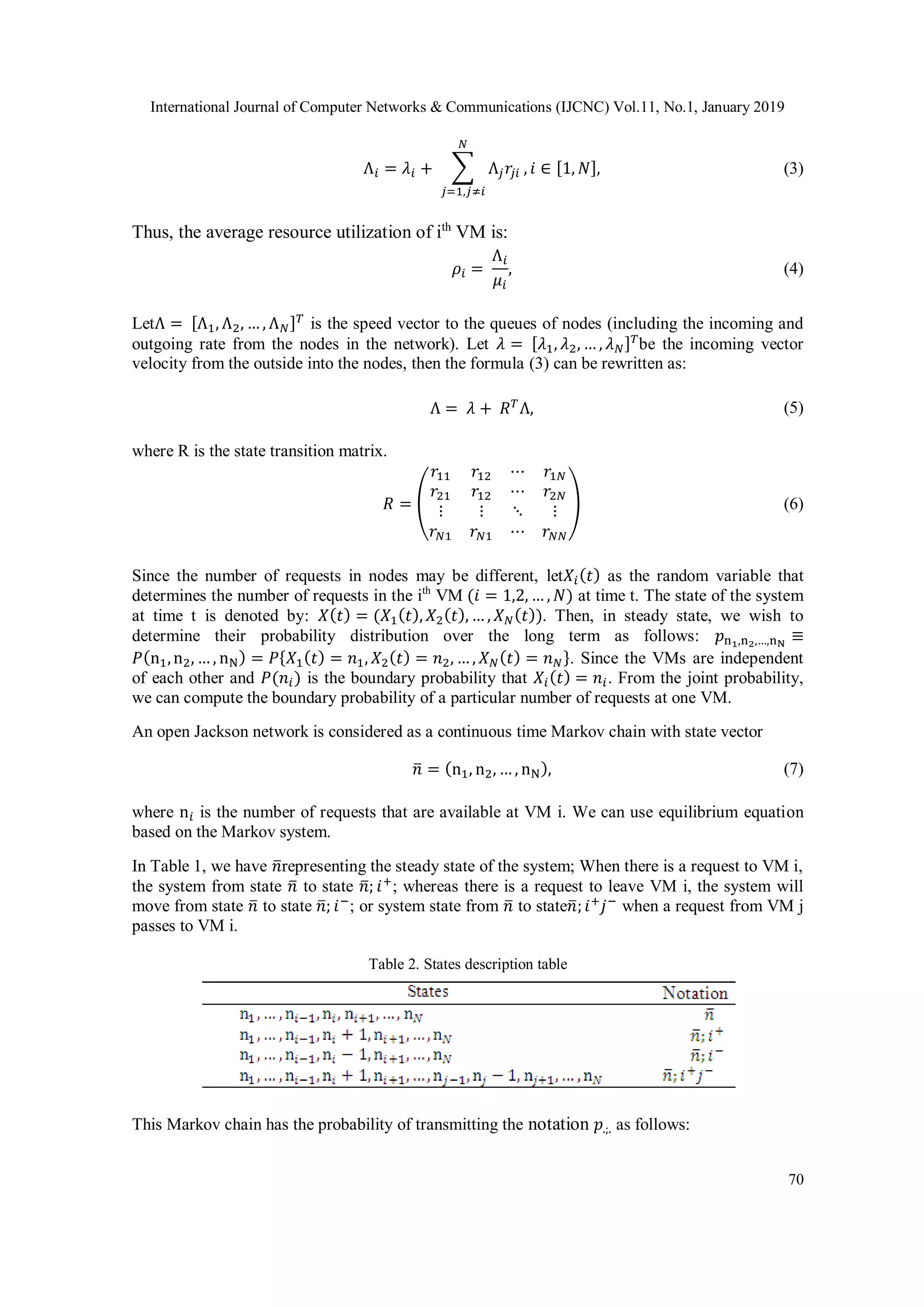 AN OPEN JACKSON NETWORK MODEL FOR HETEROGENEOUS INFRASTRUCTURE AS A SERVICE ON CLOUD COMPUTING | PDF