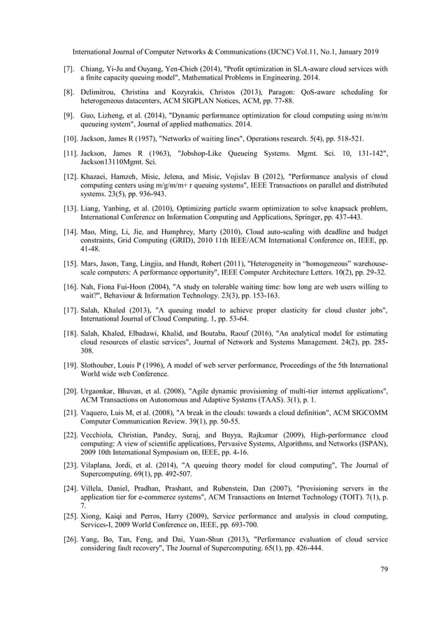 AN OPEN JACKSON NETWORK MODEL FOR HETEROGENEOUS INFRASTRUCTURE AS A ...