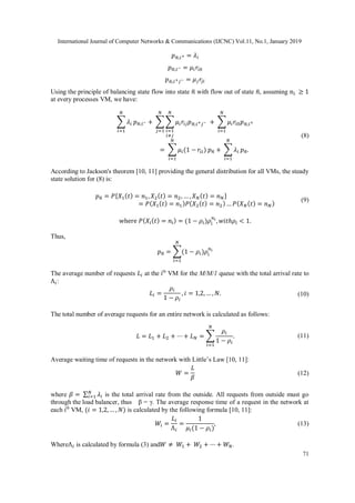 AN OPEN JACKSON NETWORK MODEL FOR HETEROGENEOUS INFRASTRUCTURE AS A ...