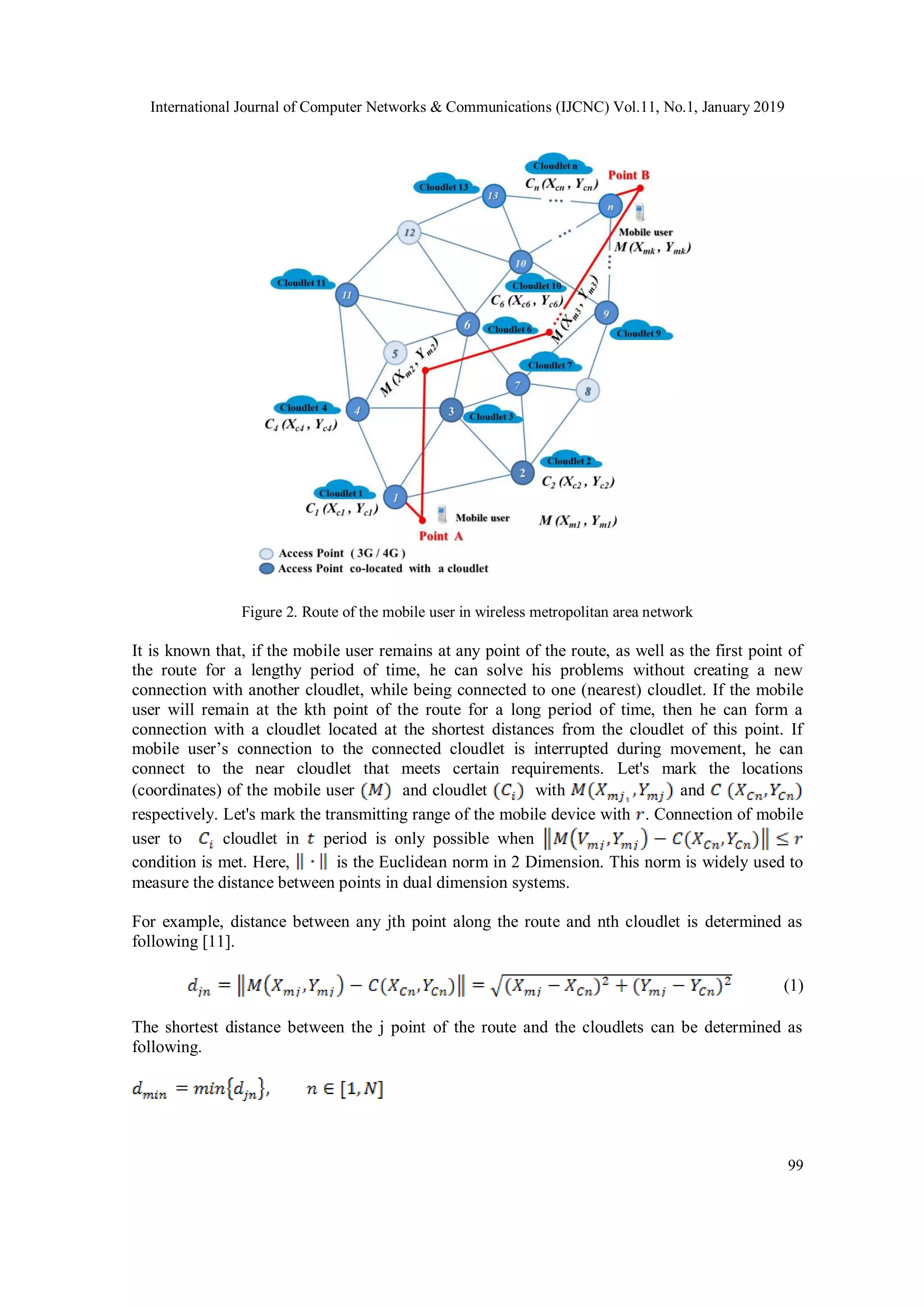 PROCEDURE OF EFFECTIVE USE OF CLOUDLETS IN WIRELESS METROPOLITAN AREA NETWORK ENVIRONMENT | PDF