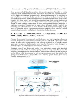 PROCEDURE OF EFFECTIVE USE OF CLOUDLETS IN WIRELESS METROPOLITAN AREA NETWORK ENVIRONMENT | PDF