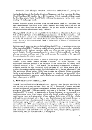 TECHNIQUES FOR OFFLOADING LTE EVOLVED PACKET CORE TRAFFIC USING OPENFLOW: A COMPARATIVE SURVEY ...