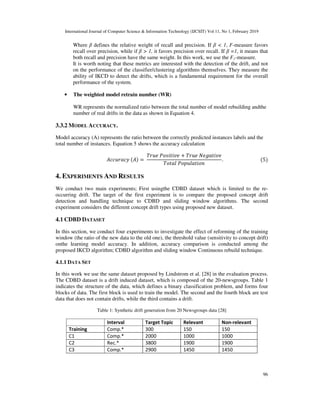 DETECTION AND HANDLING OF DIFFERENT TYPES OF CONCEPT DRIFT IN NEWS RECOMMENDATION SYSTEMS | PDF