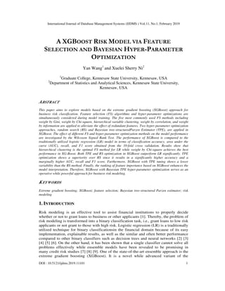 A Xgboost Risk Model Via Feature Selection and Bayesian Hyper-Parameter ...