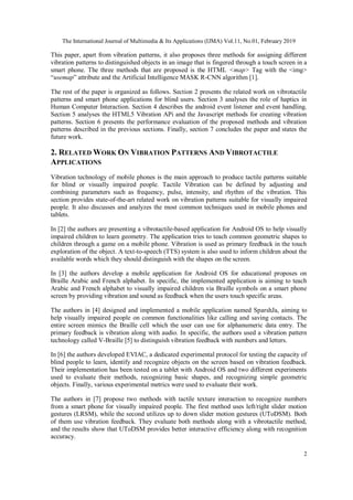 DESIGN TACTILE INTERFACES WITH VIBRATION PATTERNS IN HTML5 FOR SMARTPHONE USERS WITH VISUAL ...