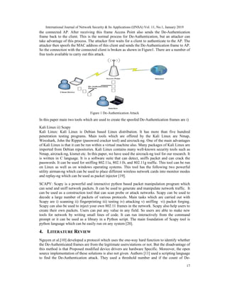 A LIGHT WEIGHT SOLUTION FOR DETECTING DE-AUTHENTICATION ATTACK | PDF
