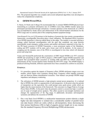 A SURVEY ON OPTIMIZATION BASED SPECTRUM SENSING TECHNIQUES TO REDUCE ISI AND PAPR IN OFDM BASED ...