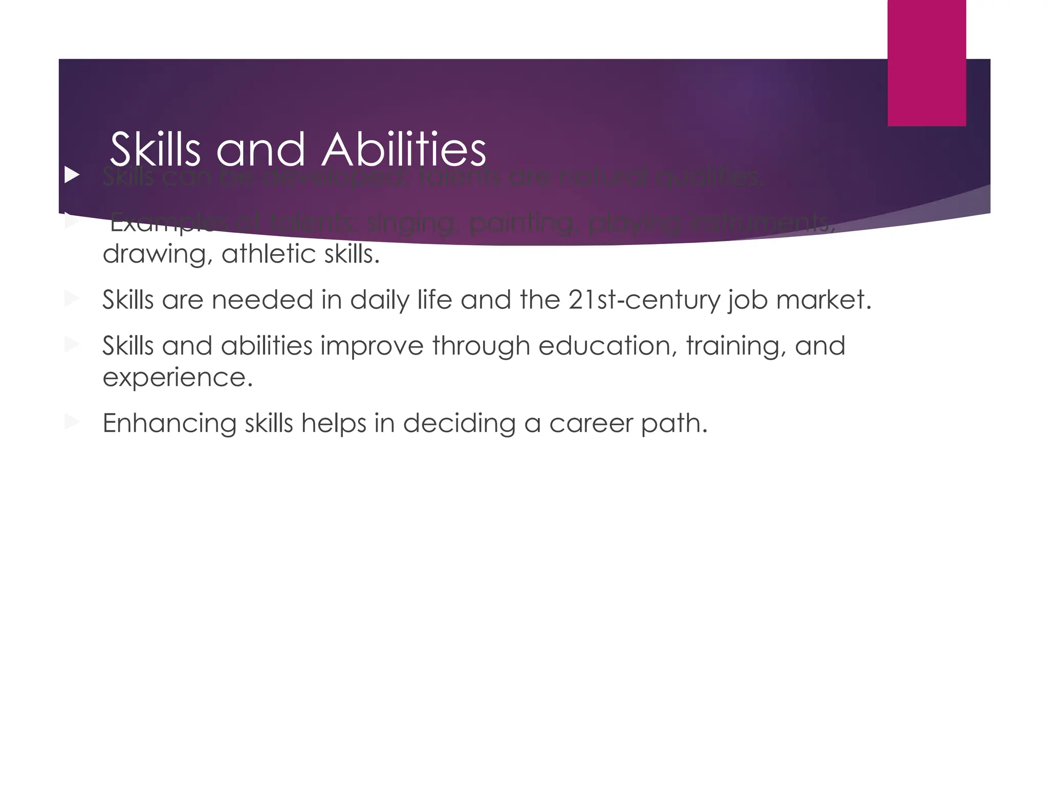 1111Discovering and developing talents and skills - Copy.ppt