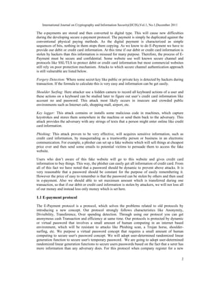 A NOVEL APPROACH FOR E-PAYMENT USING VIRTUAL PASSWORD SYSTEM | PDF