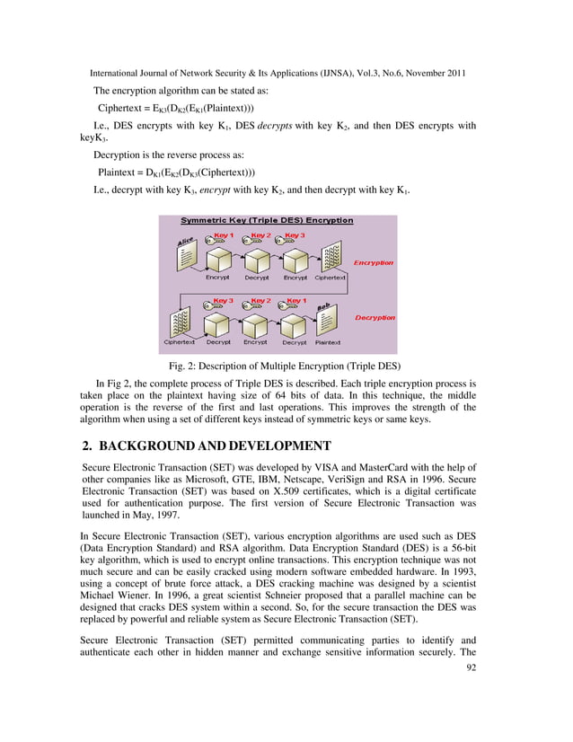 ROLE OF MULTIPLE ENCRYPTION IN SECURE ELECTRONIC TRANSACTION | PDF | Information and Network ...