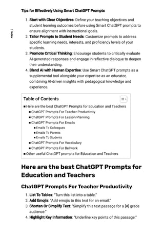 1111 ChatGPT Prompts PDF Free Download - Prompts for ChatGPT | PDF