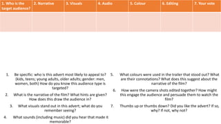 11 + 12. superbowl advert analysis worksheet | PPT
