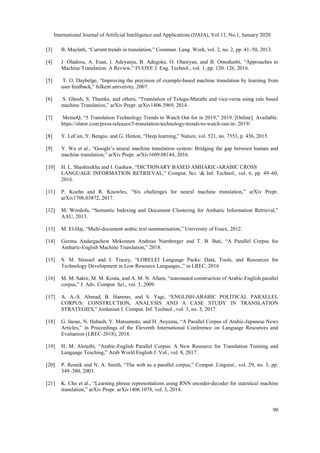 CONSTRUCTION OF AMHARIC-ARABIC PARALLEL TEXT CORPUS FOR NEURAL MACHINE ...