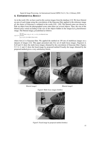 WAVELET DECOMPOSITION AND ALPHA STABLE FUSION | PDF
