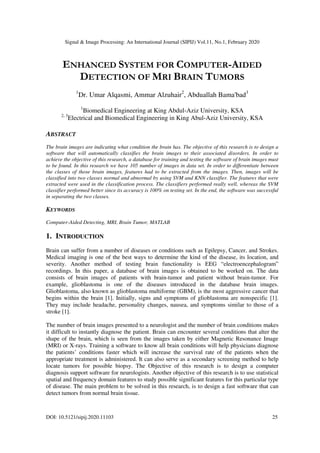 Enhanced System for Computer-aided Detection of MRI Brain Tumors | PDF