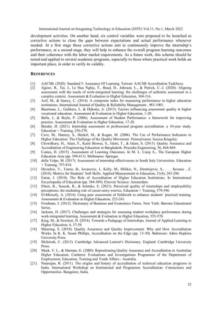 INTERNSHIP ASSESSMENT AND EVALUATION IN HIGHER EDUCATION | PDF