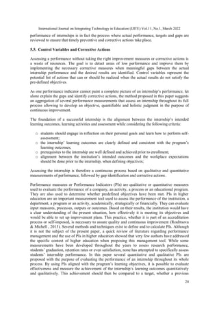 INTERNSHIP ASSESSMENT AND EVALUATION IN HIGHER EDUCATION | PDF