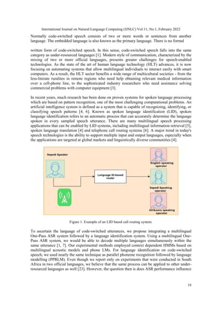 Integration of Phonotactic Features for Language Identification on Code-Switched Speech | PDF