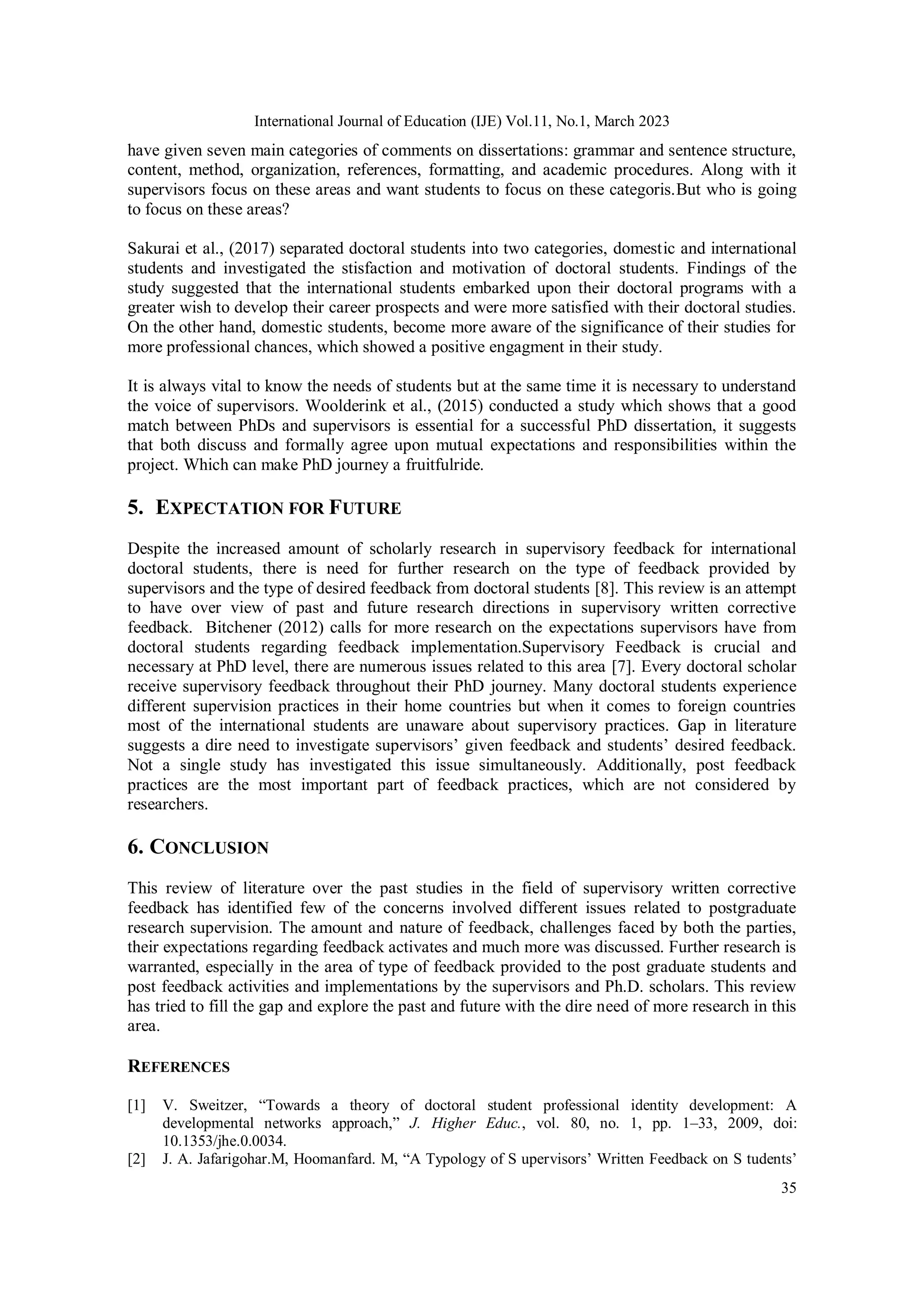 EFFECTS OF SUPERVISORY WRITTEN CORRECTIVE FEEDBACK: A REVIEW TO HIGHLIGHT PAST AND FUTURE ...