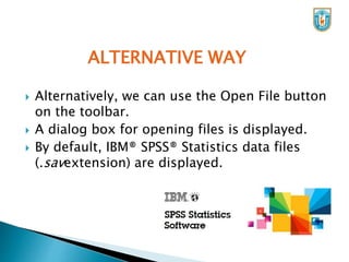 SPSS How to use Spss software | PPTX
