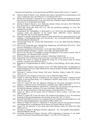 ROLE OF COMPUTATIONAL BIOLOGY IN ORAL SCIENCE | PDF