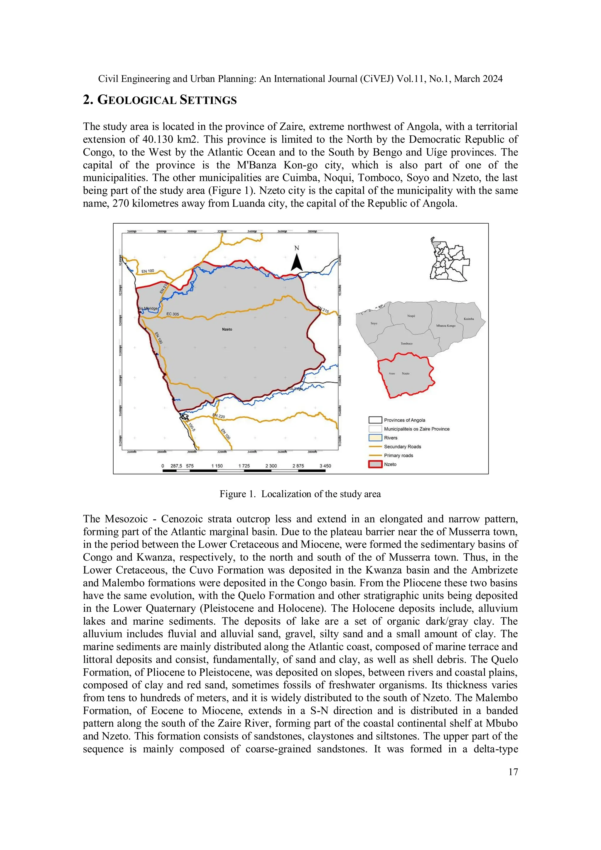 GEOTECHNICAL CHARACTERIZATION ON THE SOYO ROAD SECTION USING ELECTRICAL ...