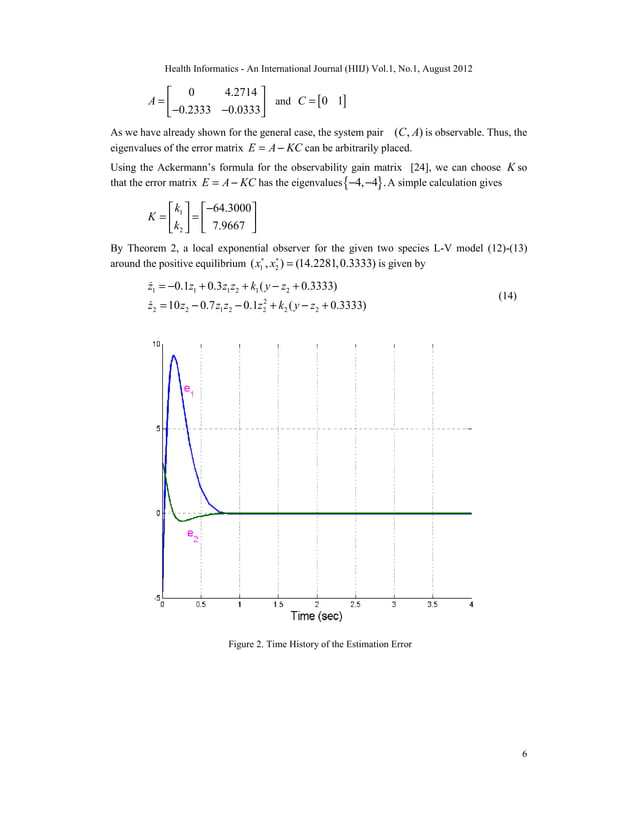 NONLINEAR OBSERVER DESIGN FOR L-V SYSTEM | PDF
