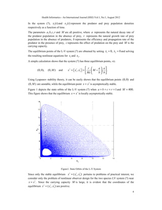 NONLINEAR OBSERVER DESIGN FOR L-V SYSTEM | PDF