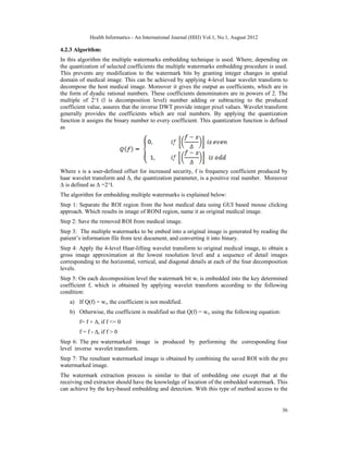 MEDICAL IMAGES AUTHENTICATION THROUGH WATERMARKING PRESERVING ROI | PDF