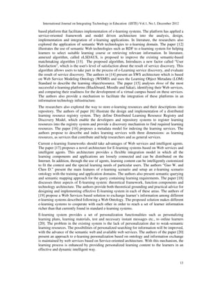 FUNCTIONAL SEMANTICS AWARE BROKER BASED ARCHITECTURE FOR E-LEARNING WEB SERVICES | PDF