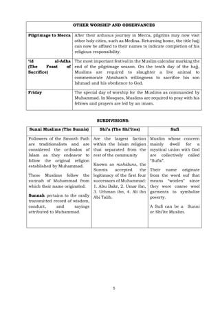 1112_IntroductiontoWorldReligionsandBeliefSystems_Sem12_CLAS6_Islam_FOR ...