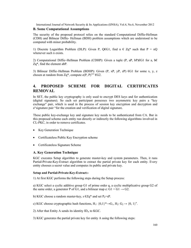 Removal Of Certificates From Set Protocol Using Certificateless Public Key Cryptography Pdf
