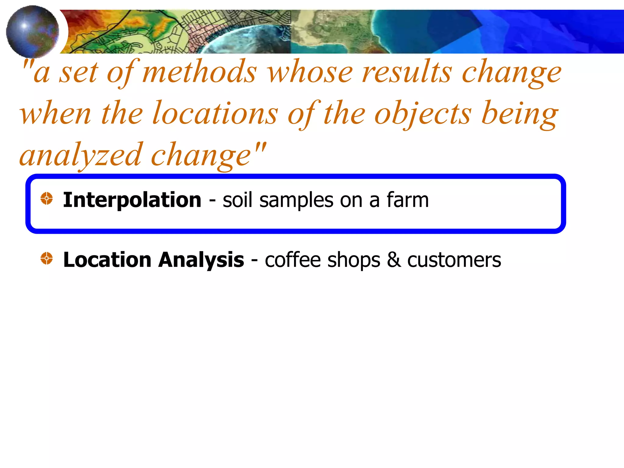 spatial analysis | PPT